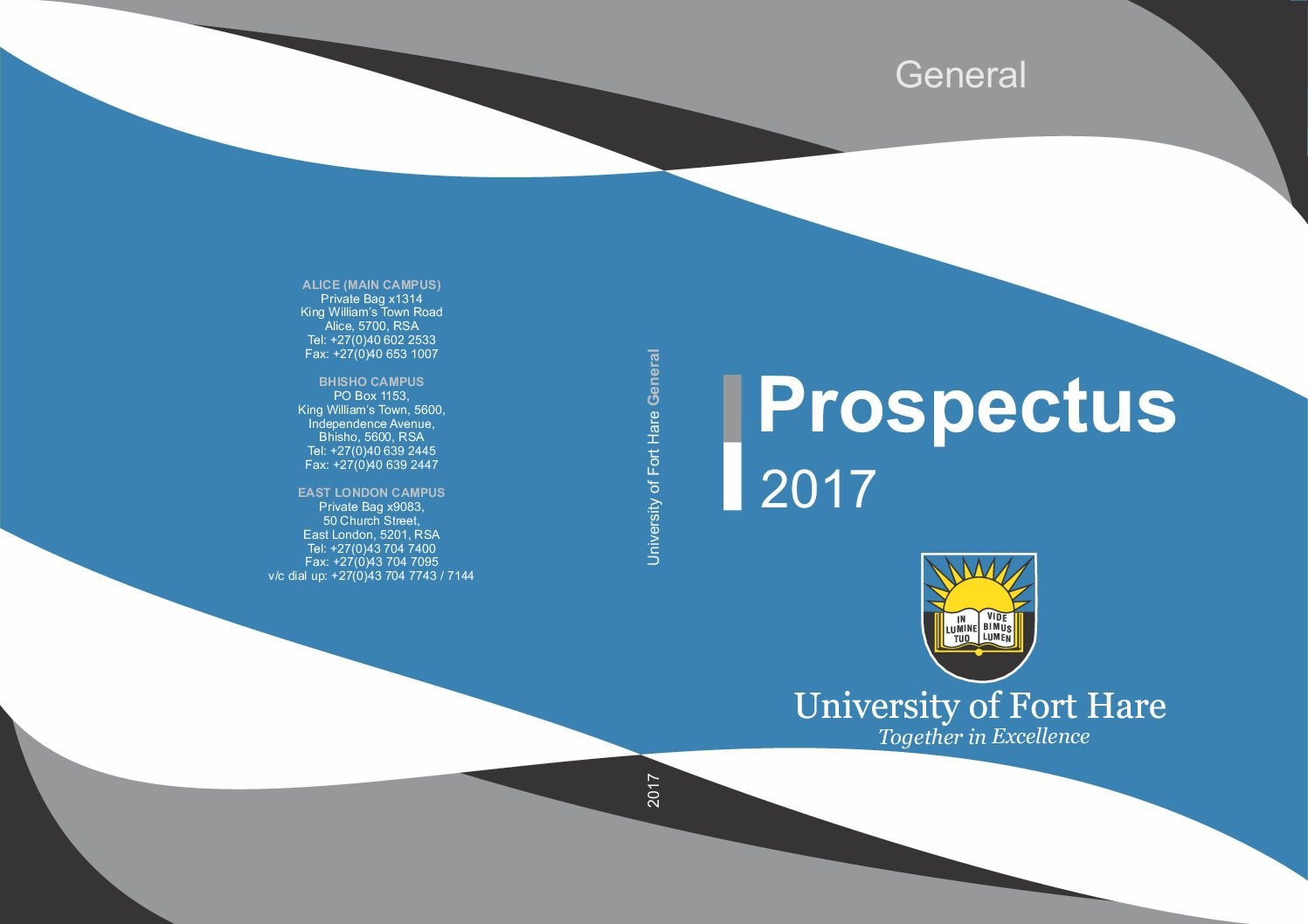 General-fort-hare-Prospectus 2017 » My Courses