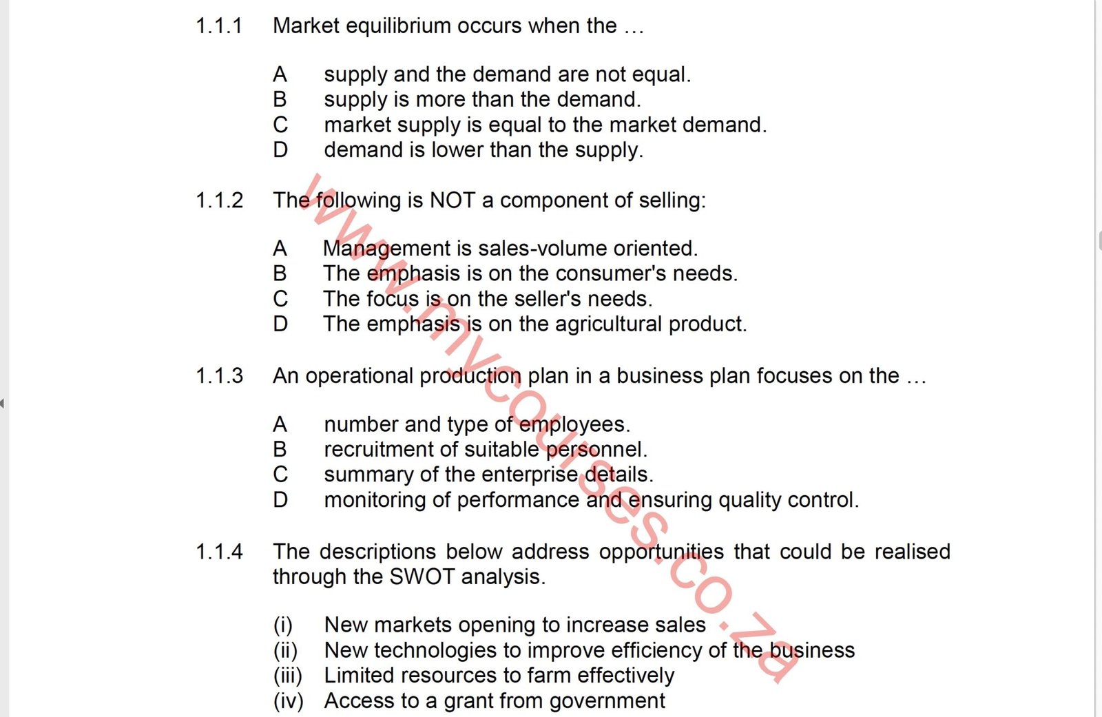 Agricultural Sciences Grade 12 2022 September Term 3 Controlled Test ...