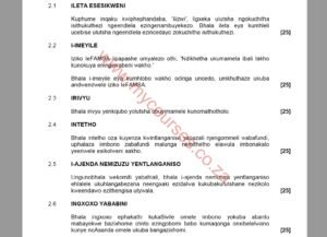 isiXhosa First Additional Language Grade 12 June 2023 Exam Question ...