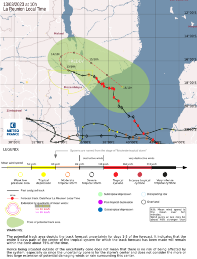 The Path of the Tropical Cyclone Freddy: Satellite Image Map » My Courses