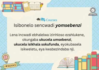 Isibonelo sencwadi yomsebenzi/ Yasemthethweni/ Yakomkhulu » My Courses
