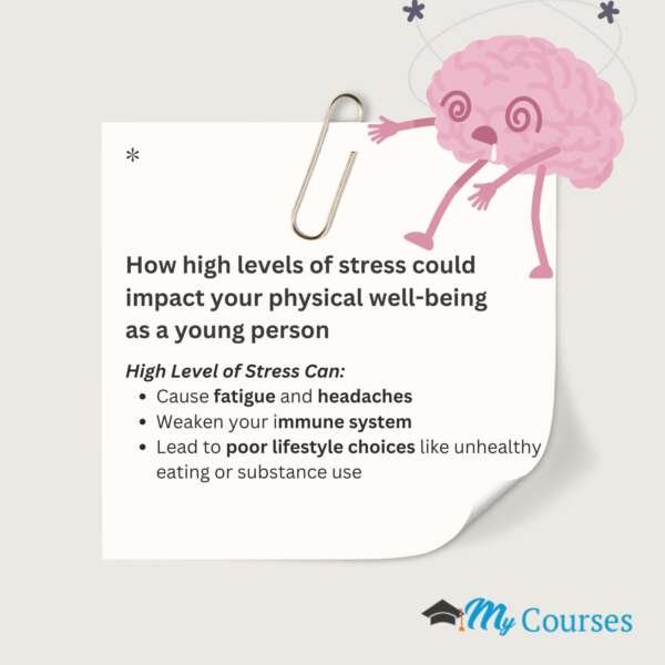Discuss how high levels of stress could impact your physical well-being ...