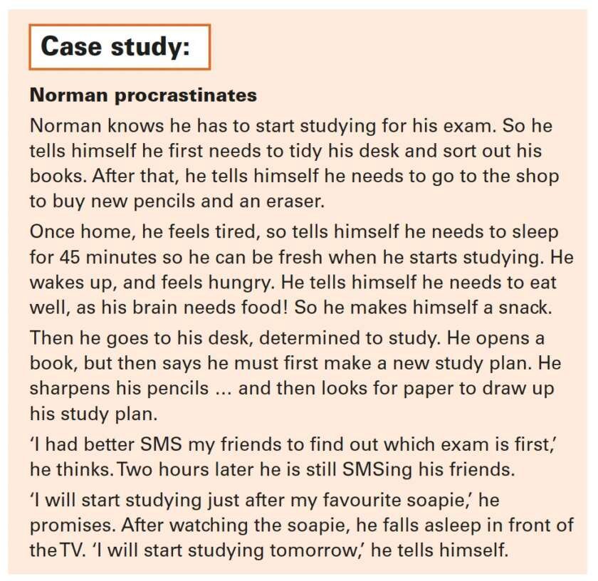 Discuss two possible reasons why Thabo might be struggling with ...