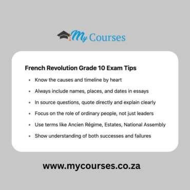 French Revolution Grade 10 Notes and Written Essay » My Courses