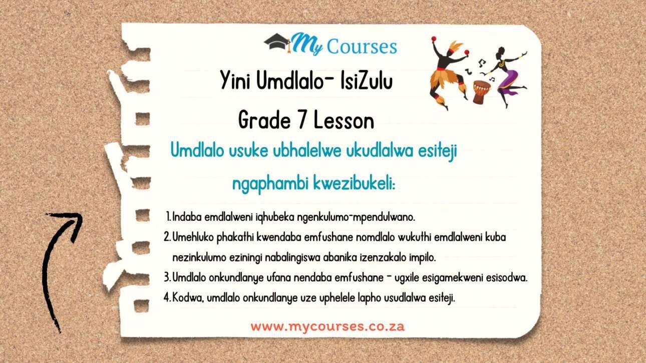 Yini Umdlalo– IsiZulu Grade 7 Lesson » My Courses